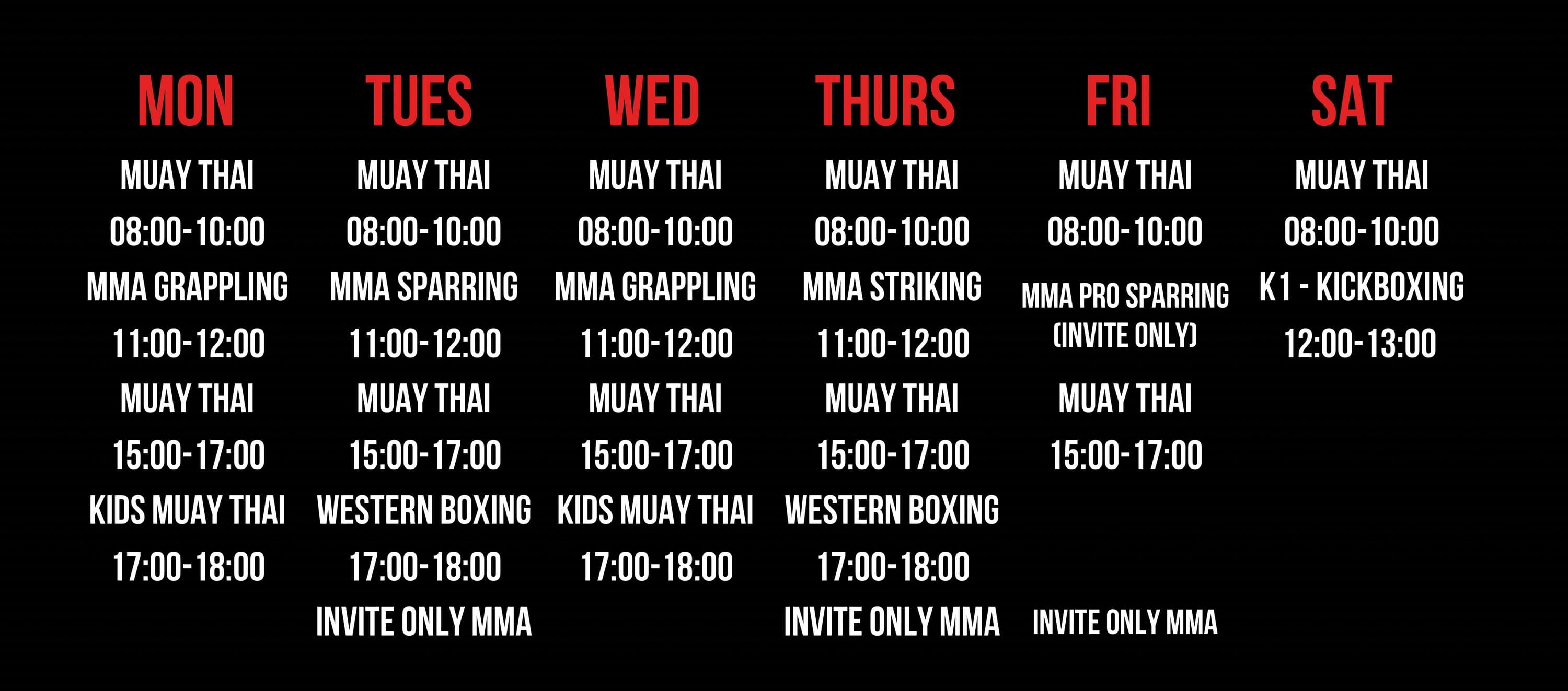 Southside MMA Thailand | Gym Class Schedule MMA, Wrestling, Muay Thai, Brazilian Jiu Jitsu